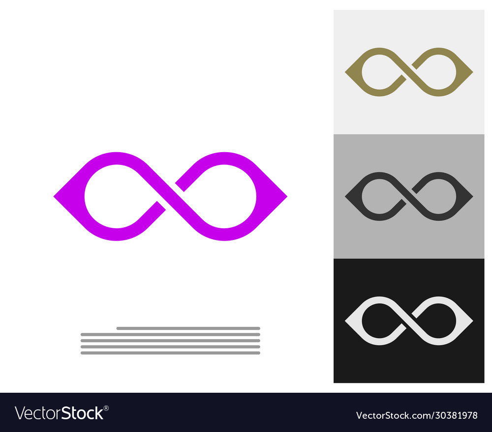 Infinity logo template creative Royalty Free Vector Image