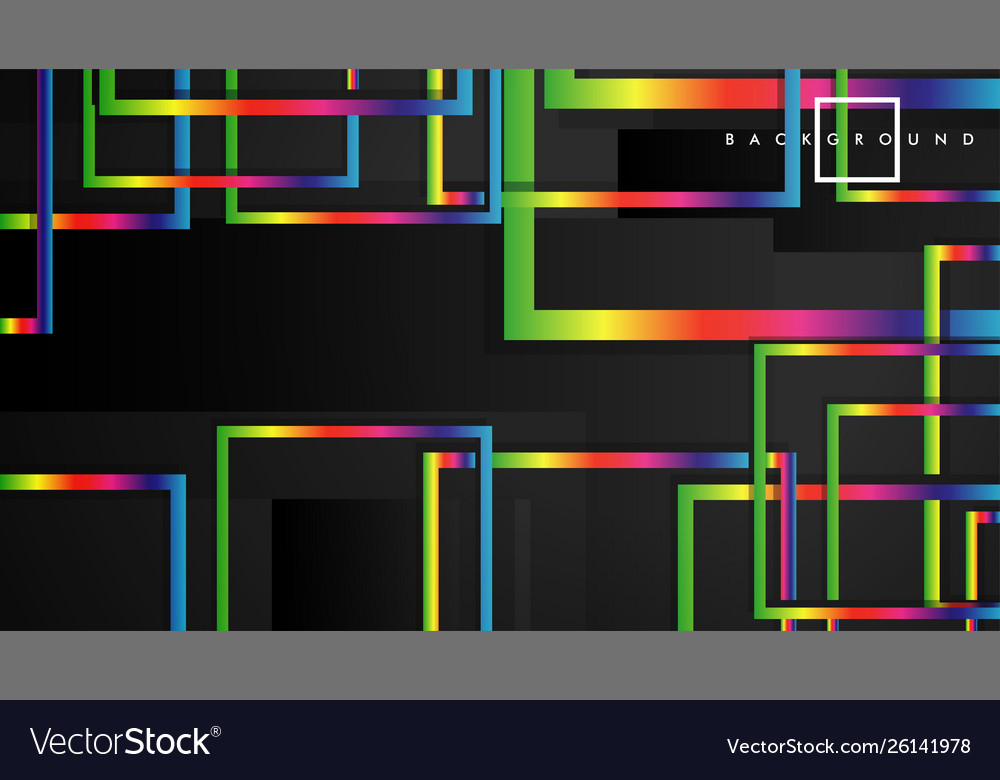 Modern abstract squares backgrounds with a black Vector Image