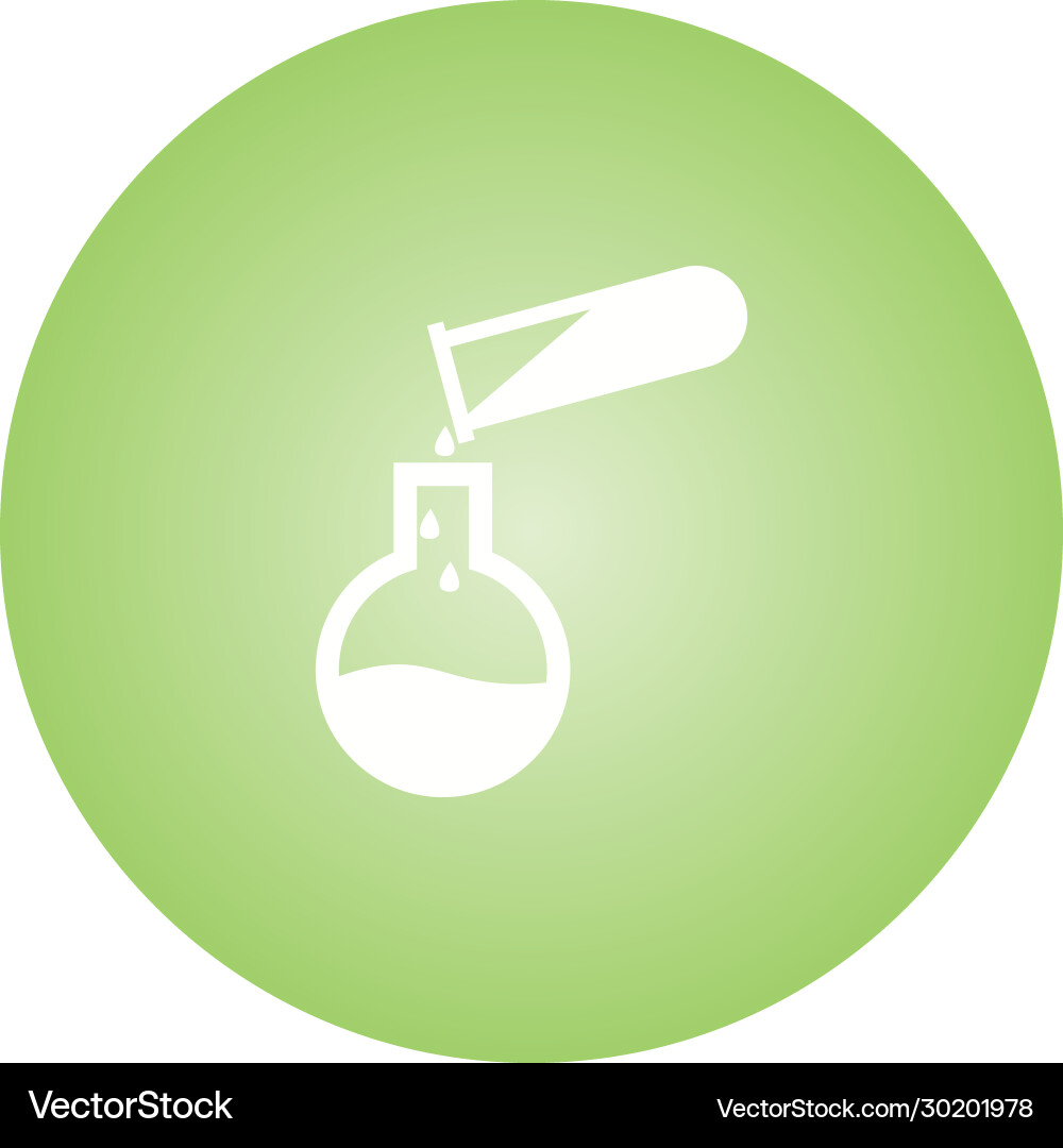 Unique mixing chemical ii glyph icon Royalty Free Vector