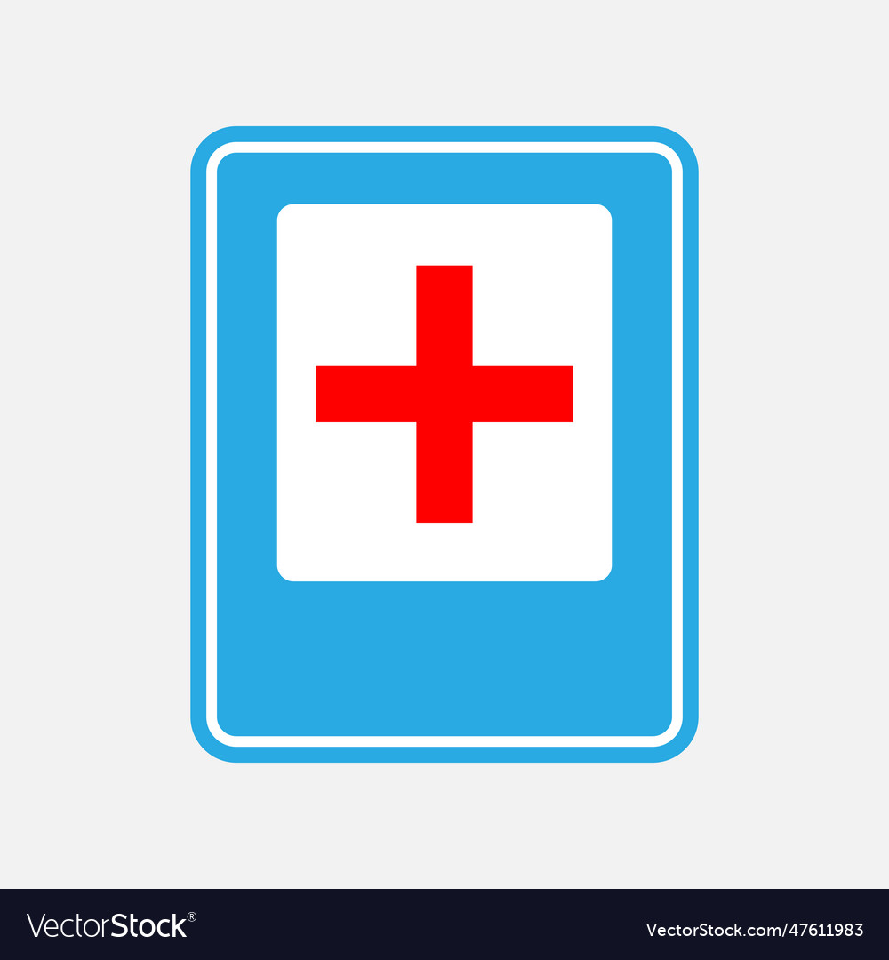 First aid post Royalty Free Vector Image - VectorStock