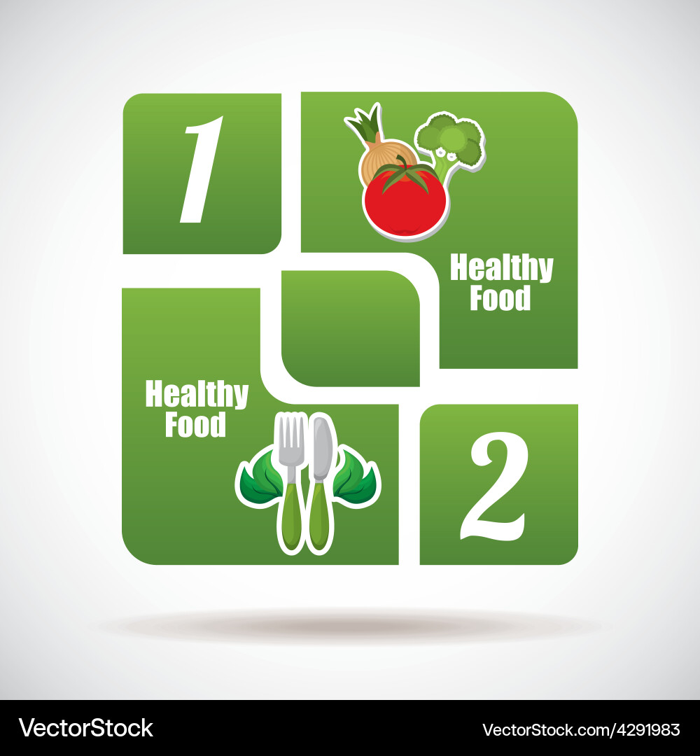 Healthy food infographics Royalty Free Vector Image