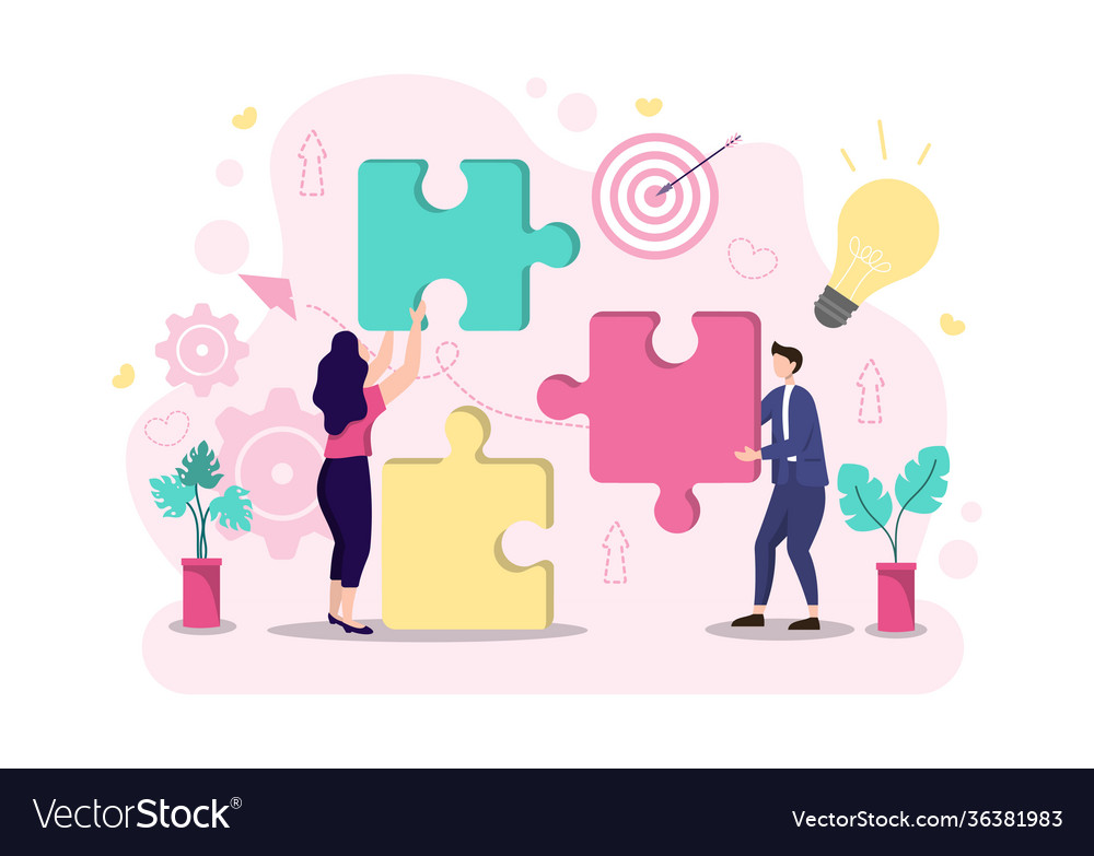 Idea startup flat business development process Vector Image