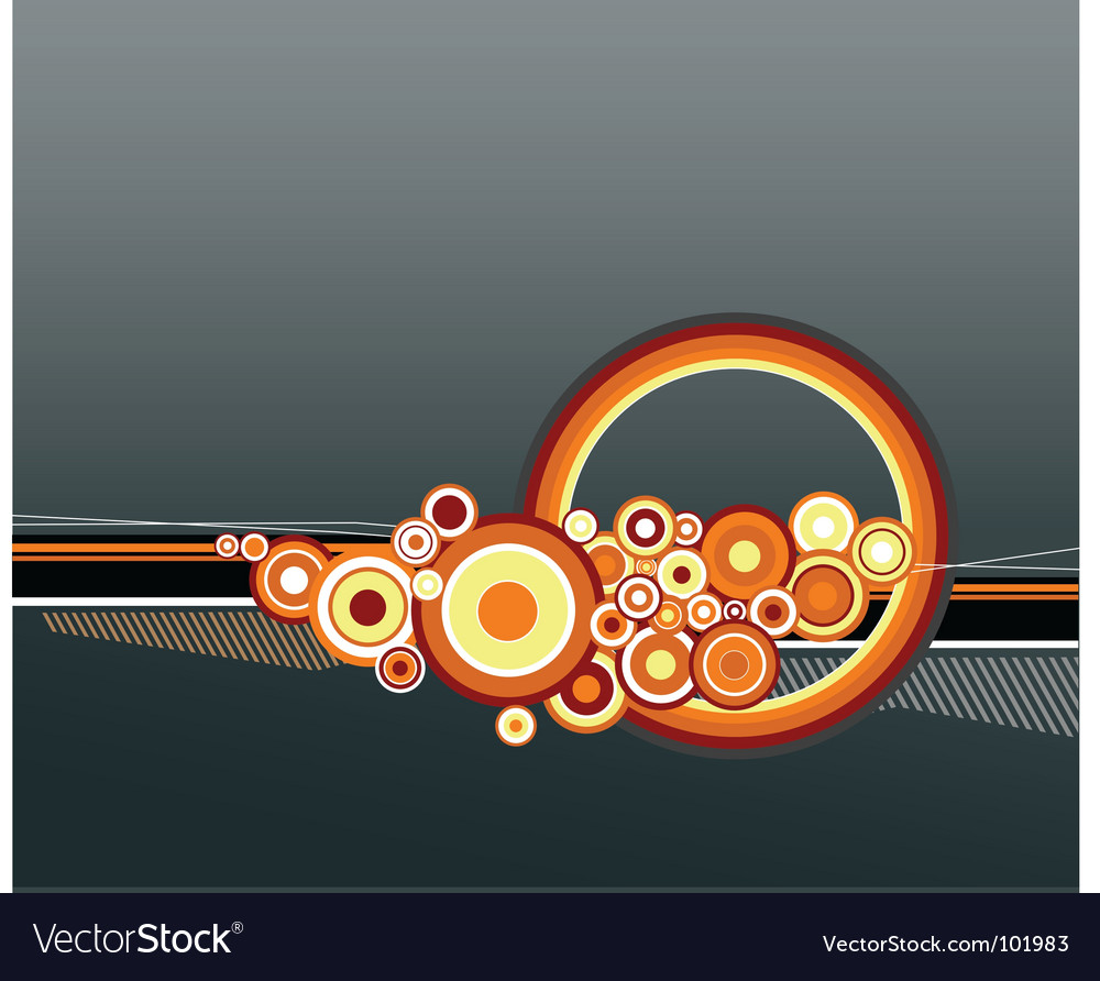 Orange circles Royalty Free Vector Image - VectorStock