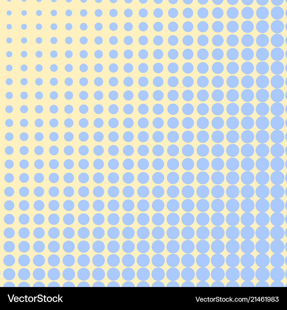 Pop art background blue color turns into yellow Vector Image