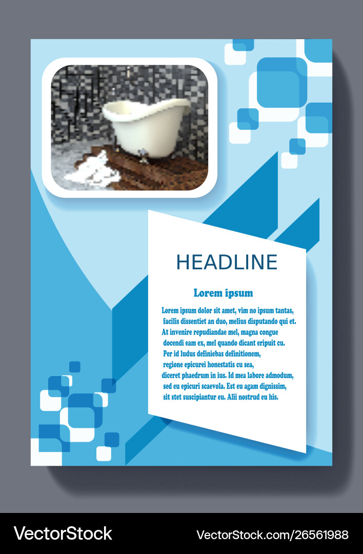 Banner bath design template Royalty Free Vector Image