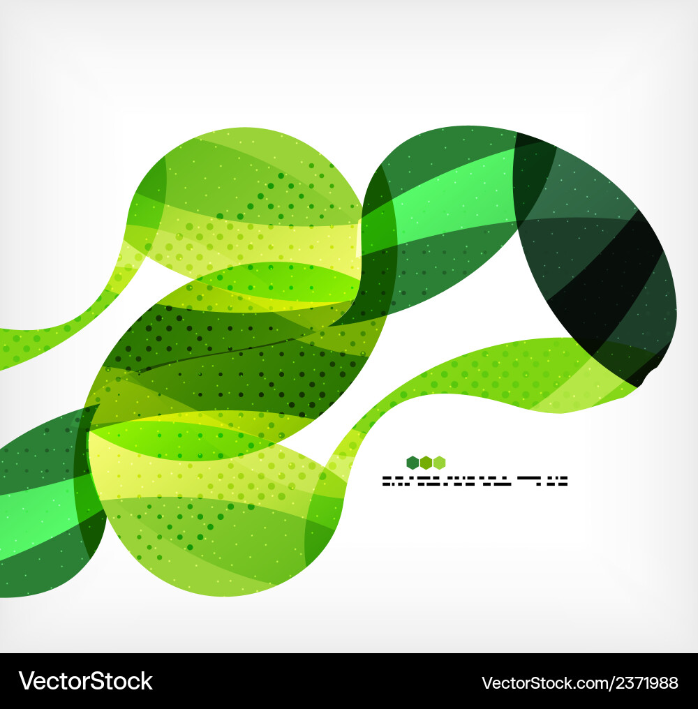 Colorful abstract flowing shapes Royalty Free Vector Image