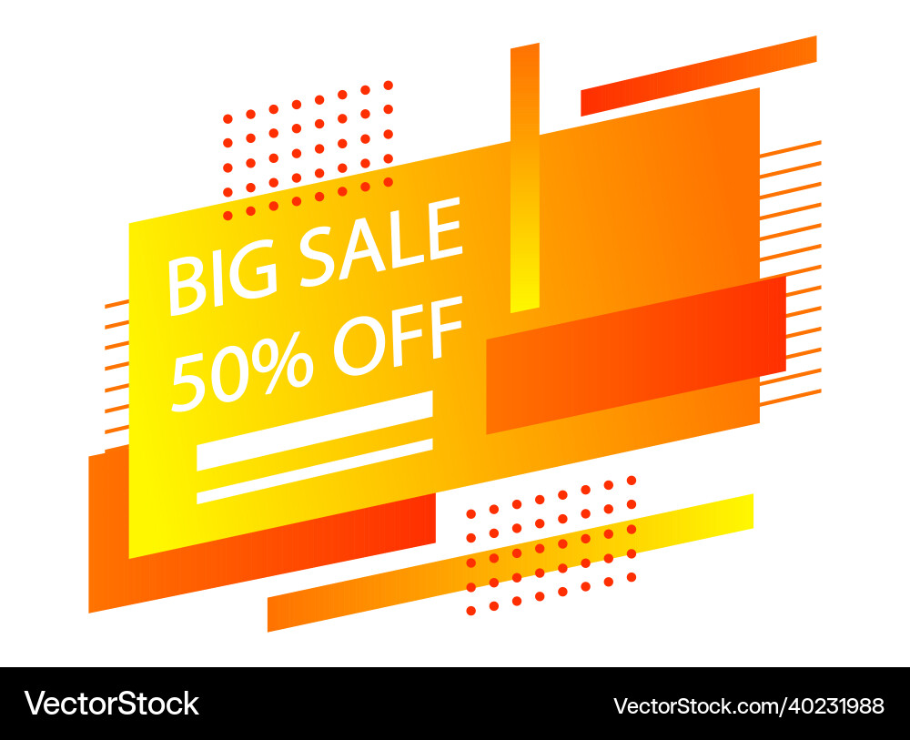 Design for advertising web banner isolated Vector Image