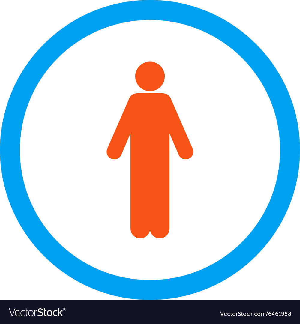 Man rounded icon Royalty Free Vector Image - VectorStock