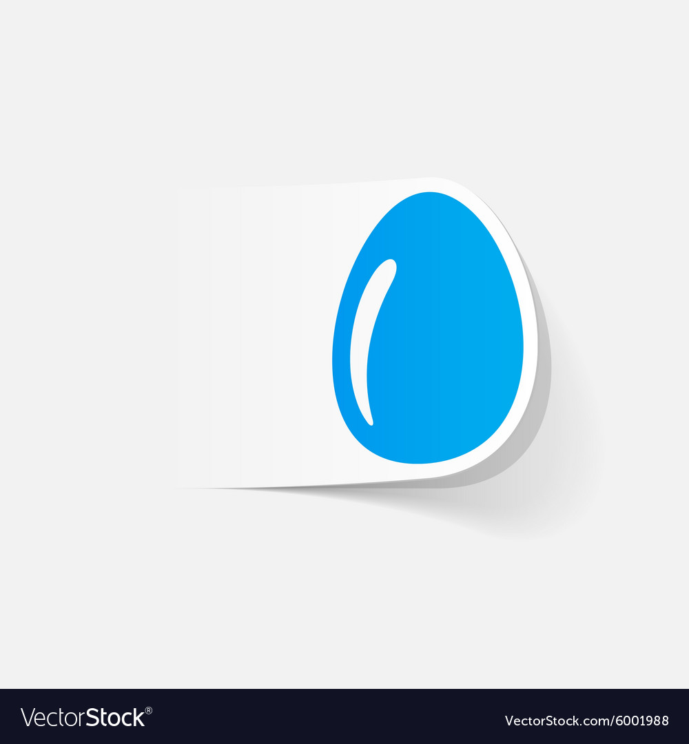 Realistic design element easter egg Royalty Free Vector