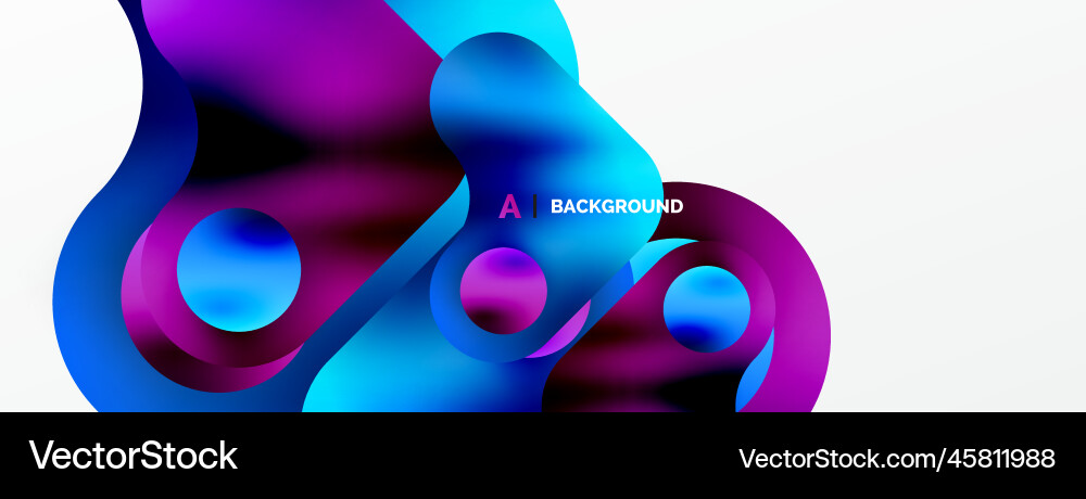 Round shapes and circle geometric abstract Vector Image