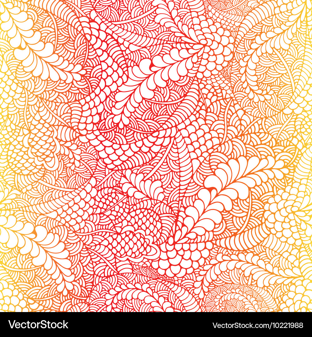 Seamless floral abstract wave ornaments Royalty Free Vector