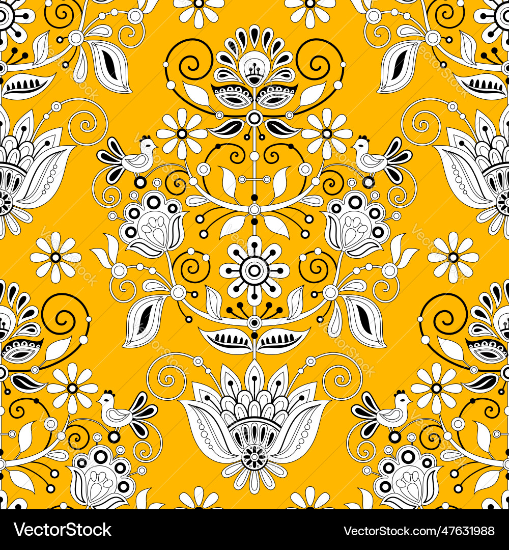 Seamless pattern with the tree of life inspired Vector Image