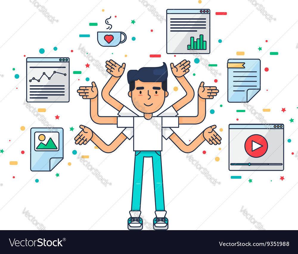 Web and ui ux designer Royalty Free Vector Image