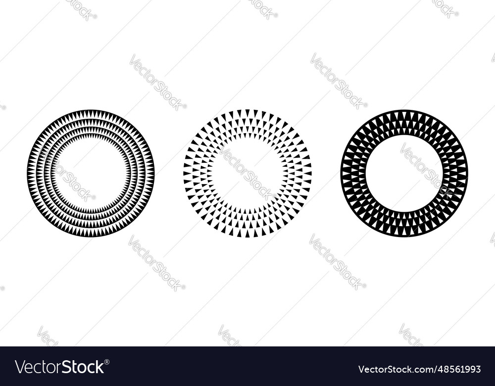 Circular design elements Royalty Free Vector Image