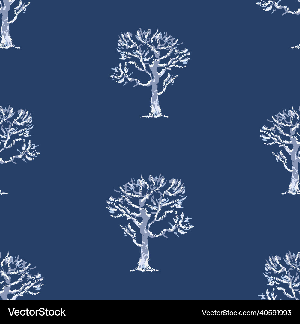 Seamless background of textured silhouette Vector Image