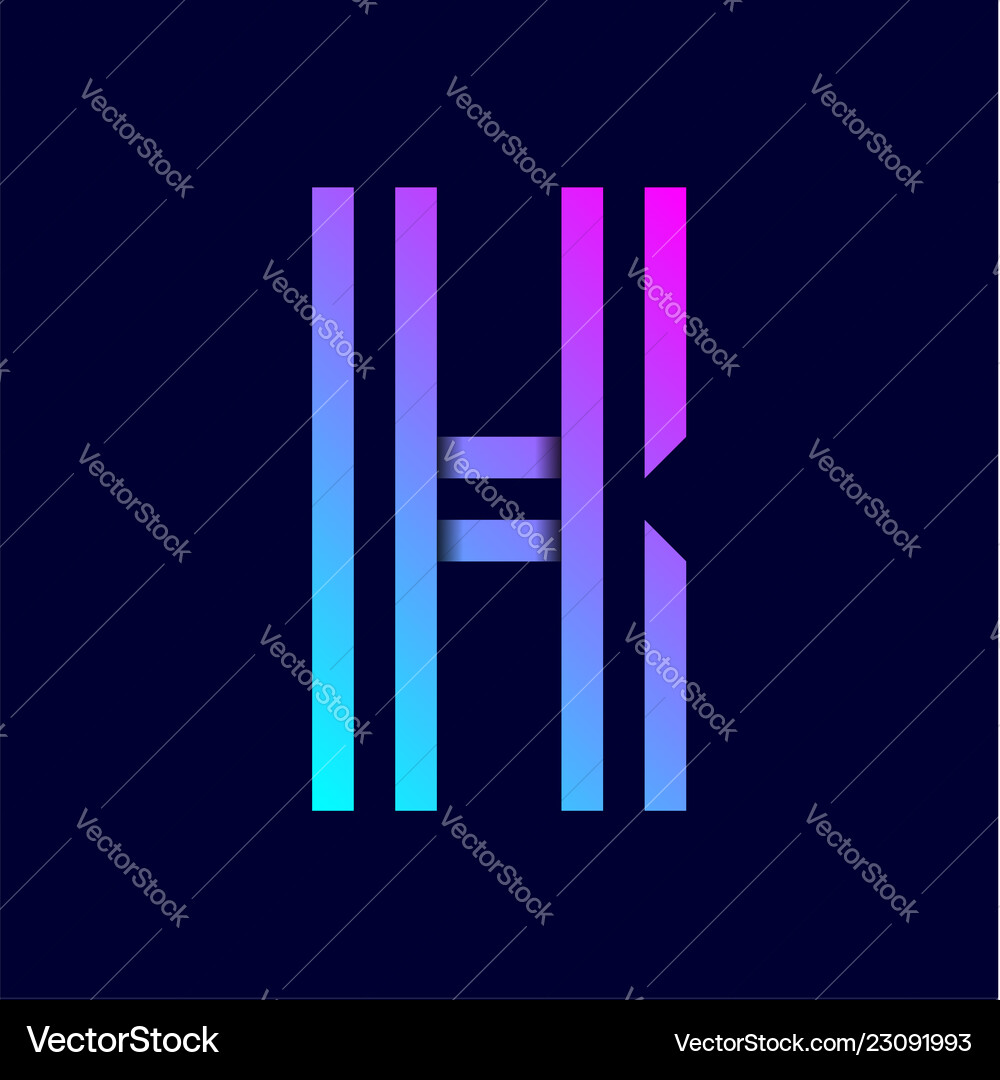 Trend colored letter folded from paper tapes Vector Image