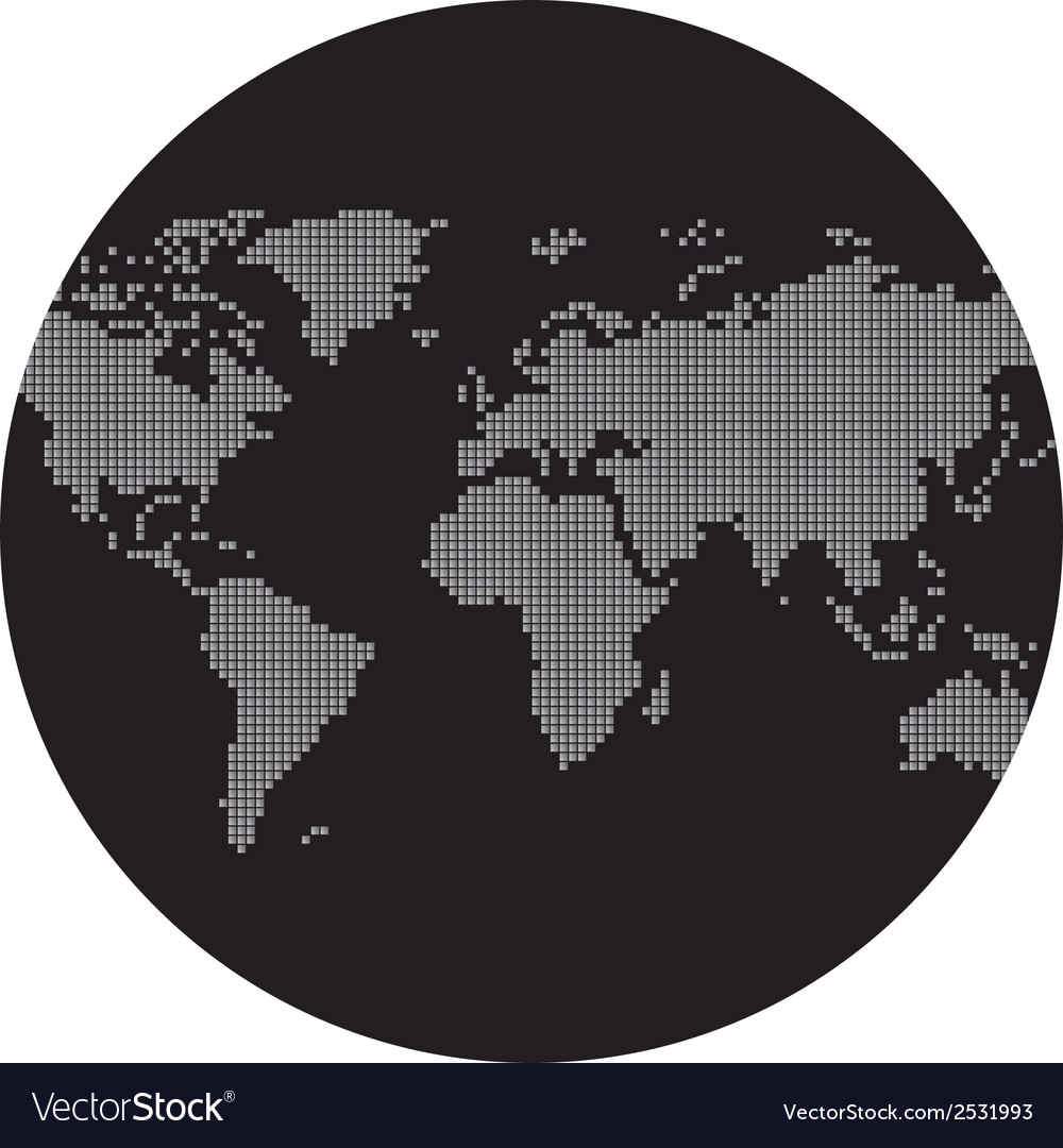 World map Royalty Free Vector Image - VectorStock