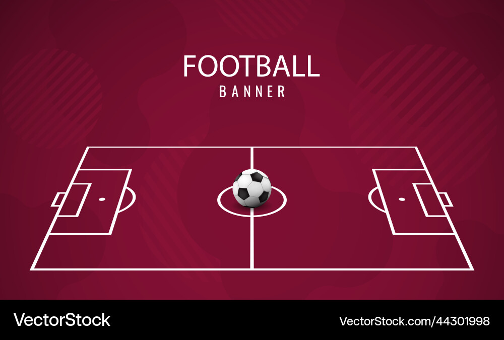Football banner Royalty Free Vector Image - VectorStock