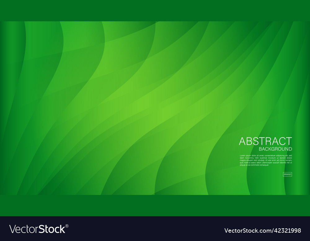 Green wave abstract background pattern Royalty Free Vector