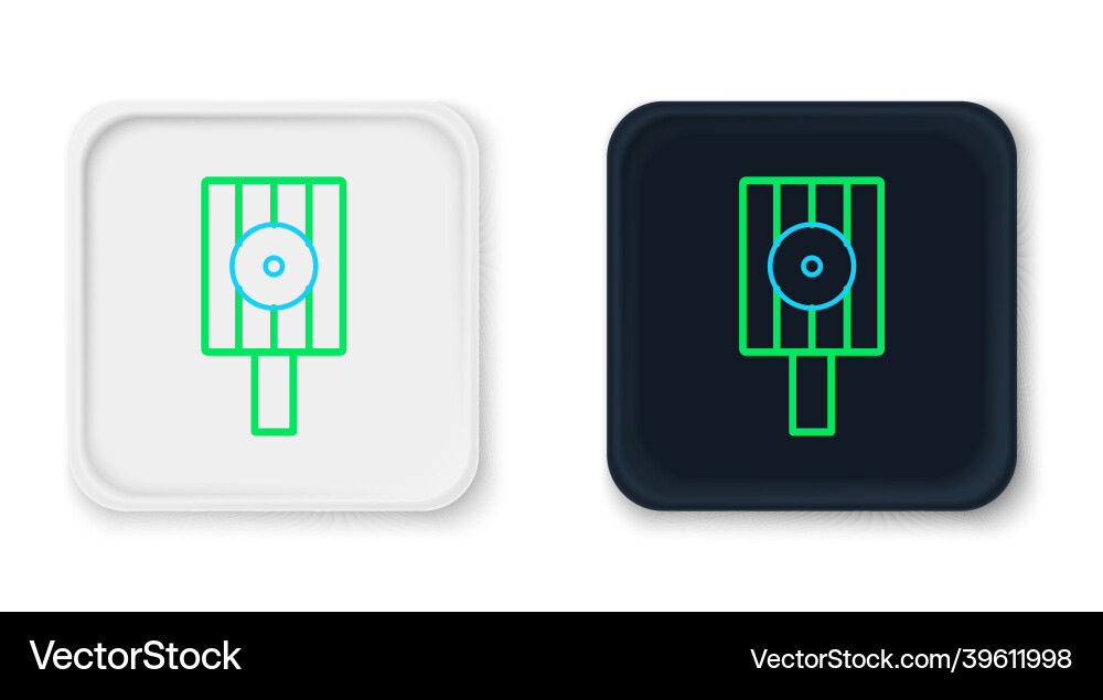 Line spray can nozzle cap icon isolated on white Vector Image