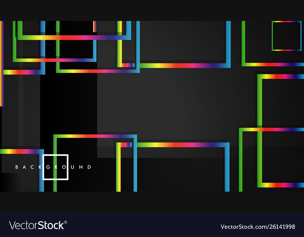 Modern abstract squares backgrounds with a black Vector Image