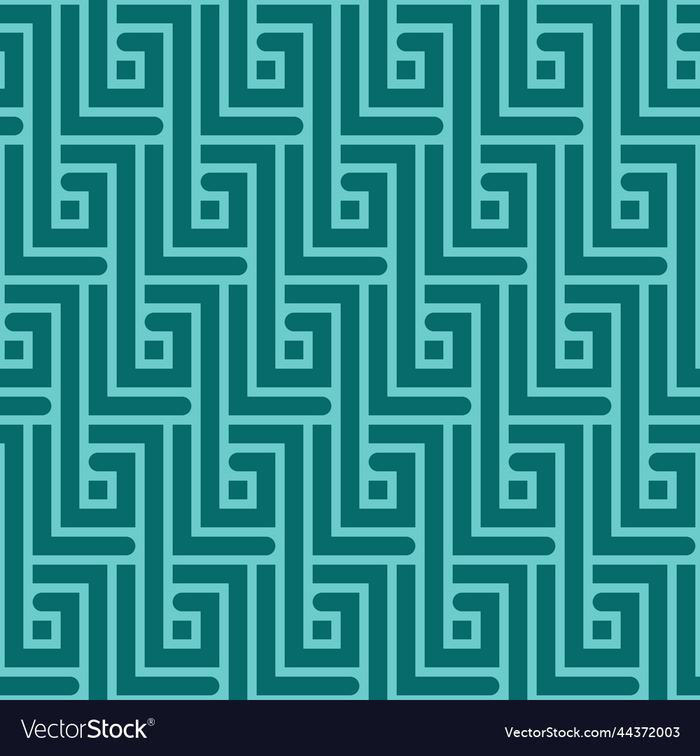 Turquoise abstract seamless pattern Royalty Free Vector