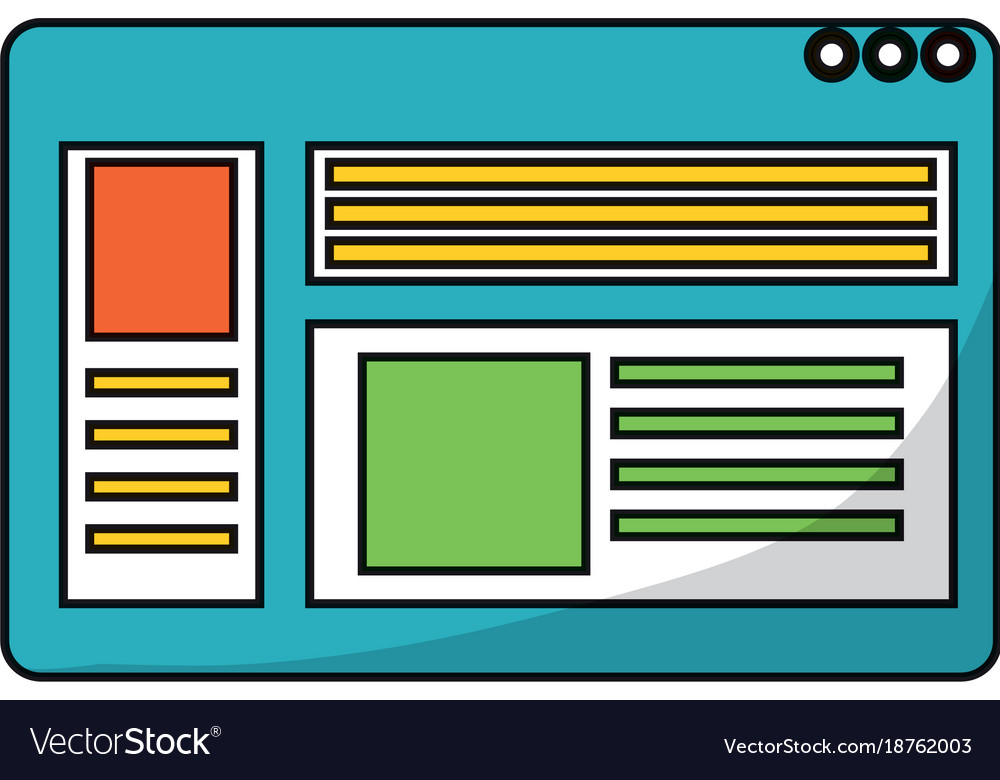 Web page interface icon Royalty Free Vector Image