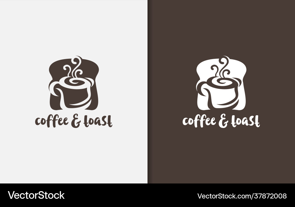 Abstract toast and coffee and toast bread Vector Image