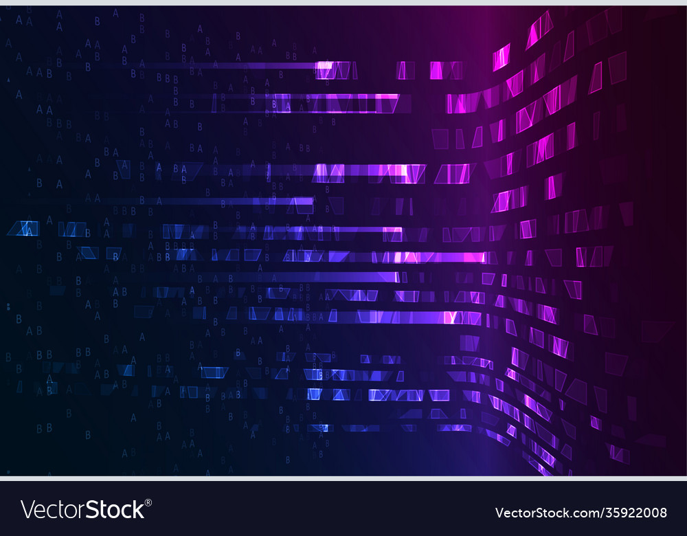 Big genomic data visualization Royalty Free Vector Image