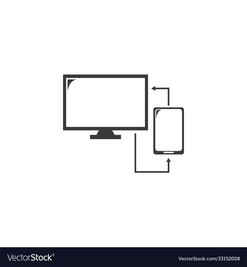 Monitor computer icon Royalty Free Vector Image