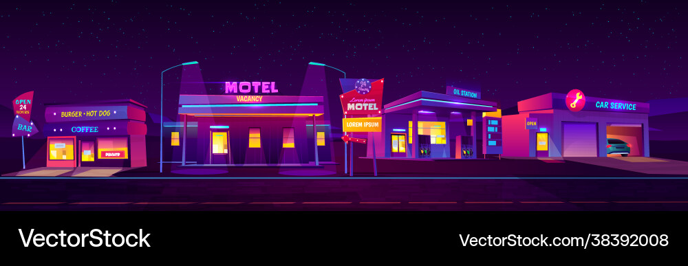 Night motel and service accommodation for tourists