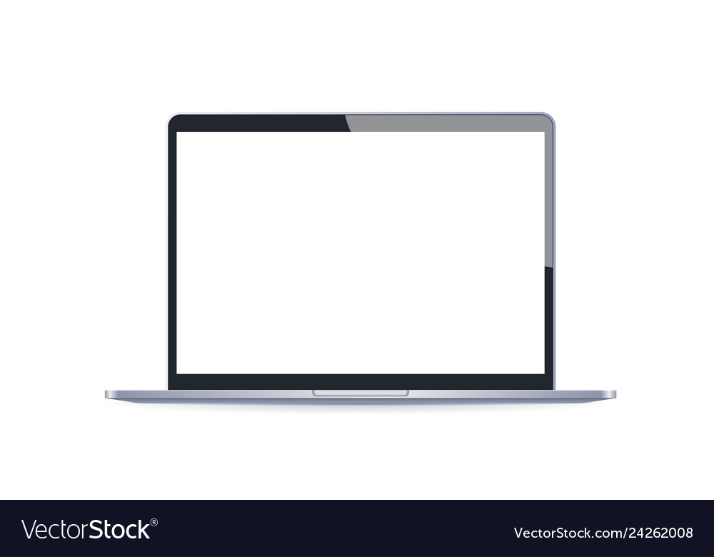 Realistic laptop computer mockup notebook Vector Image