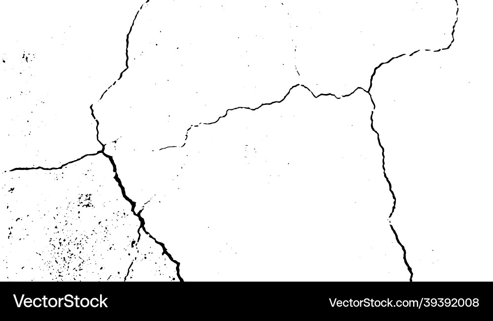 Wall cracks grunge urban graphics dust overlay Vector Image