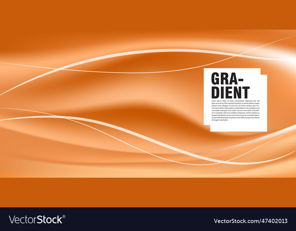 Abstract background smooth orange gradient mesh Vector Image