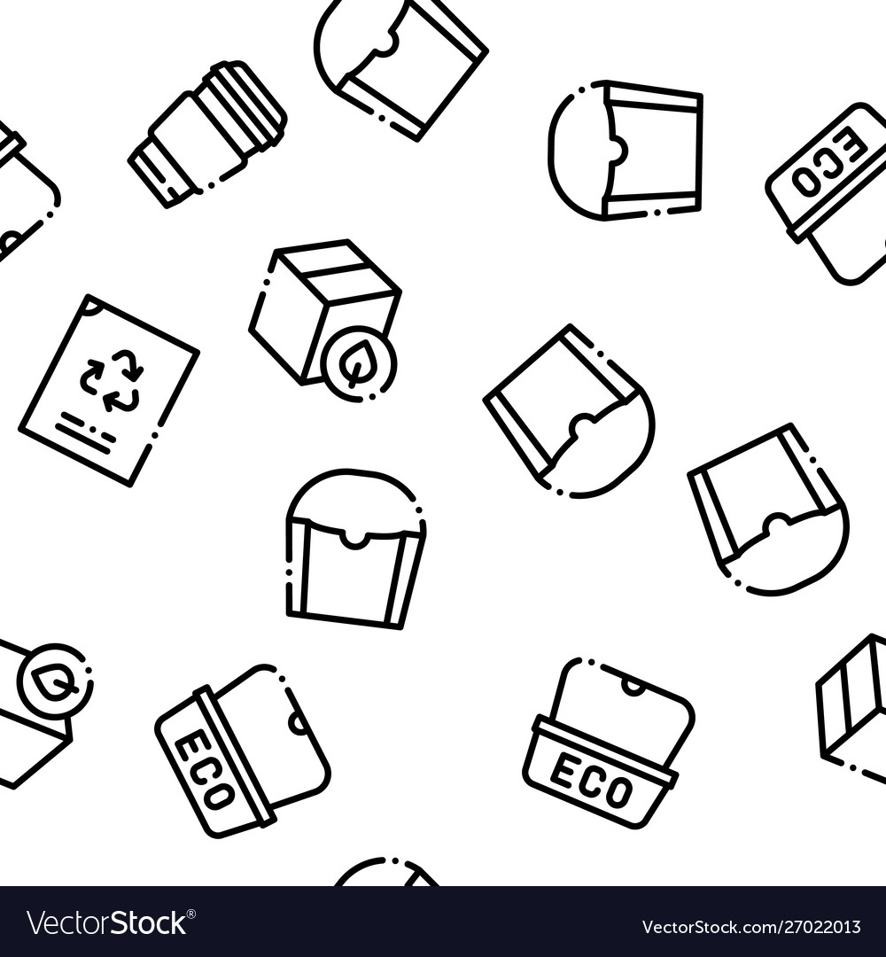 Packaging seamless pattern Royalty Free Vector Image