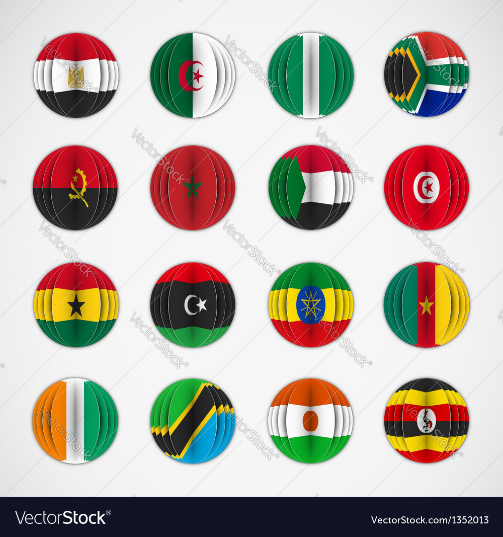 Set of flags Royalty Free Vector Image - VectorStock