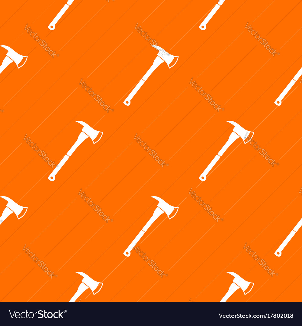 Firefighter axe pattern seamless Royalty Free Vector Image