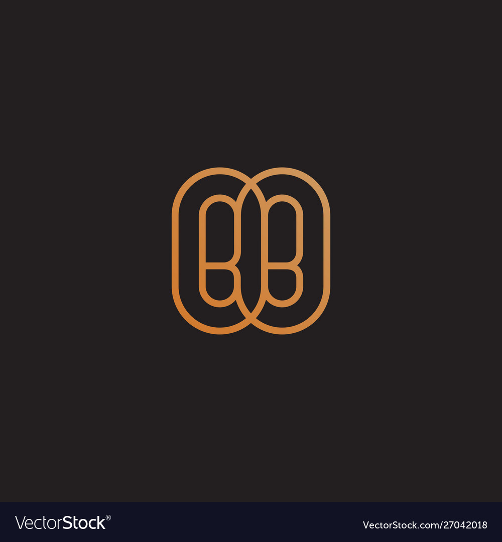 Monogram bb Royalty Free Vector Image - VectorStock