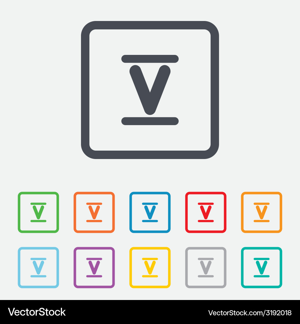 Roman numeral five icon number five sign Vector Image