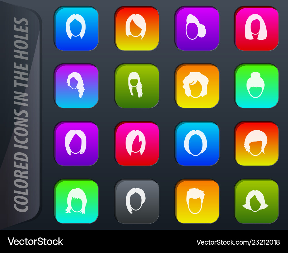 Woman icons set Royalty Free Vector Image - VectorStock