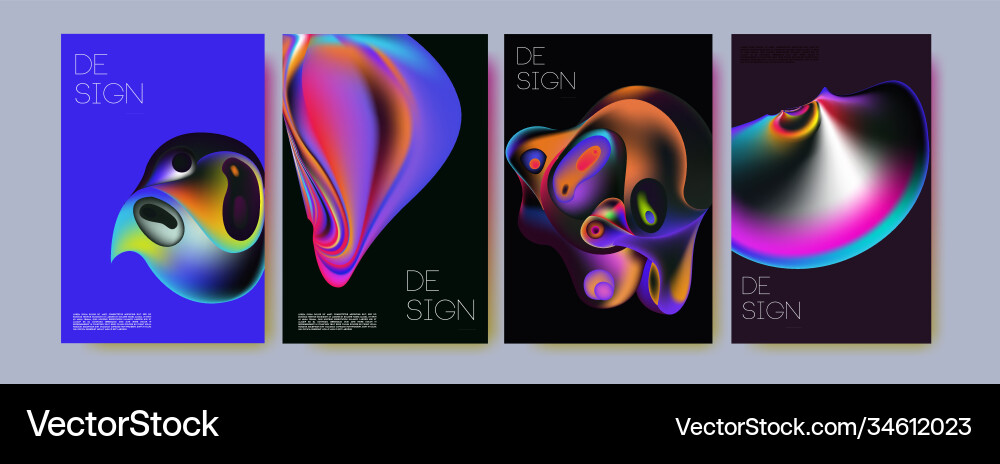 Abstract colorful liquid and fluid colors Vector Image