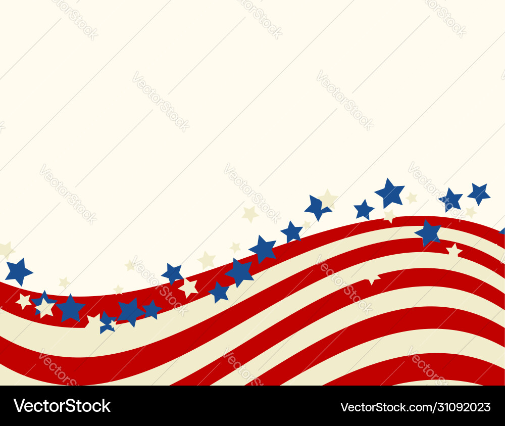 American flag patriotic background Royalty Free Vector Image