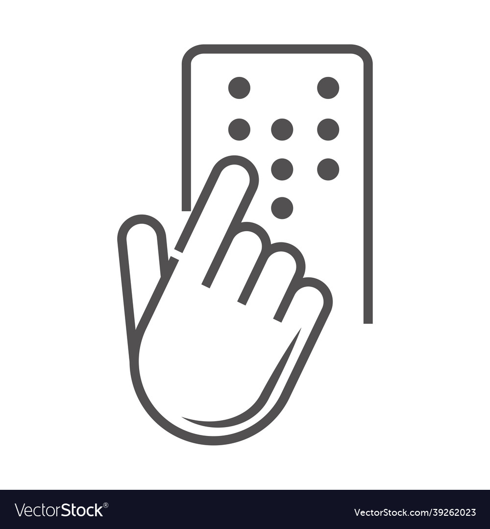 Braille code accessibility Royalty Free Vector Image