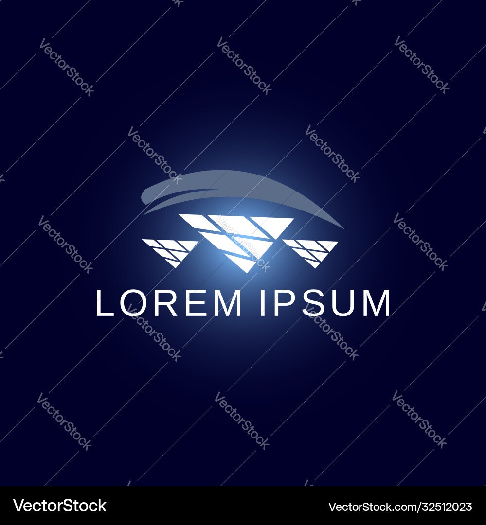 Building roof abstract logo Royalty Free Vector Image
