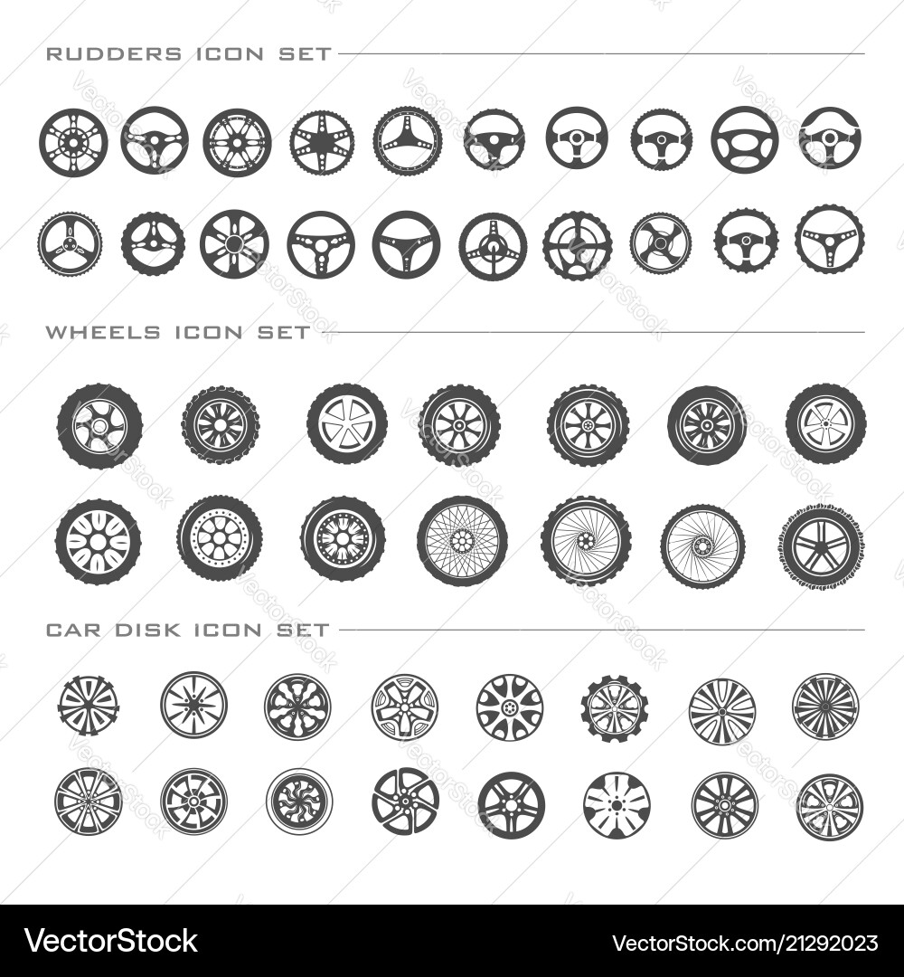 Car parts icons set Royalty Free Vector Image - VectorStock
