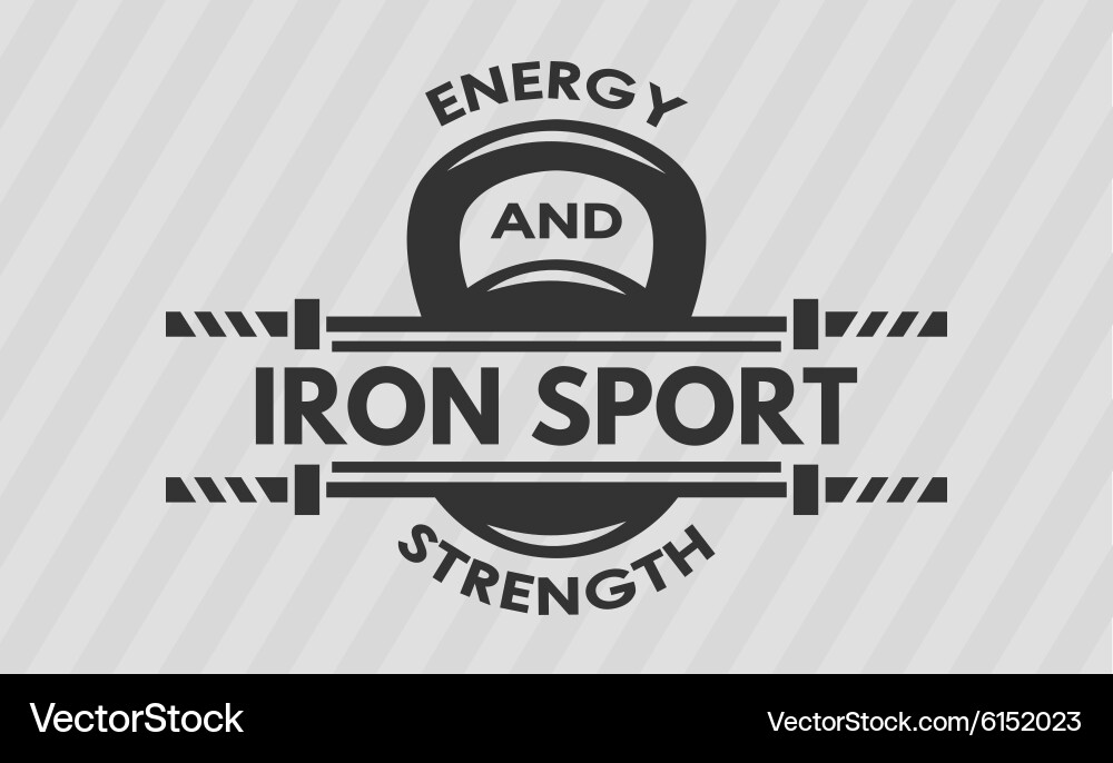 Cross Training Weight and barbell Royalty Free Vector Image