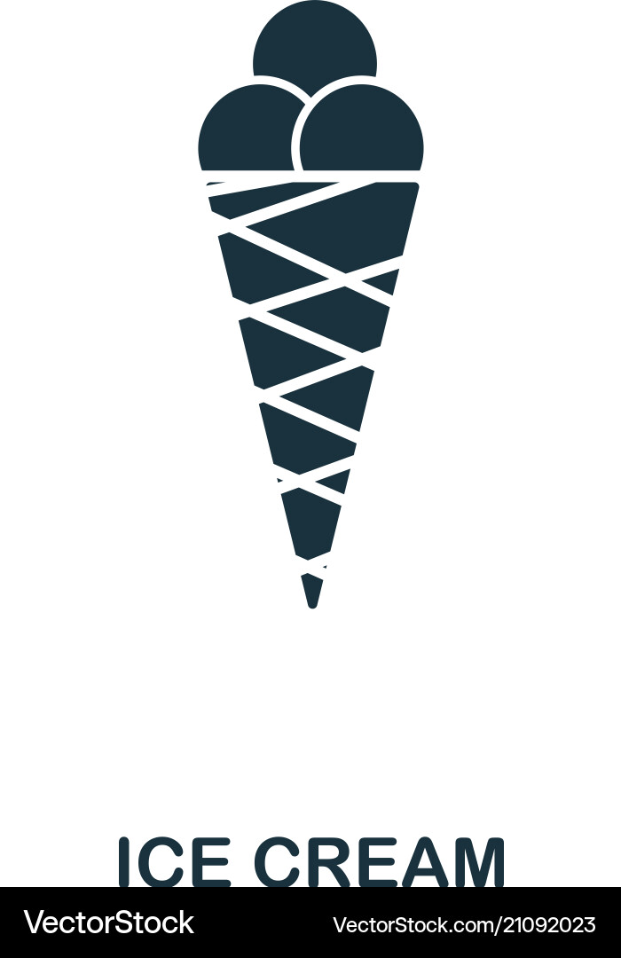 Ice cream icon mobile apps printing and more Vector Image
