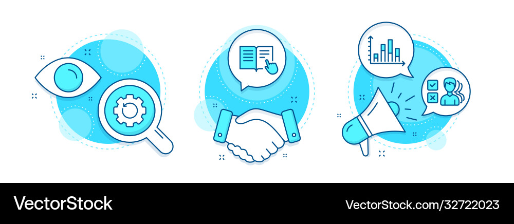 Read instruction diagram graph and recovery gear Vector Image