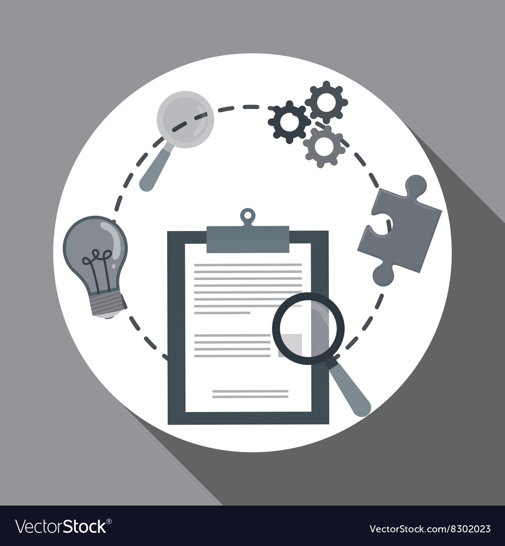 Solution icon design Royalty Free Vector Image