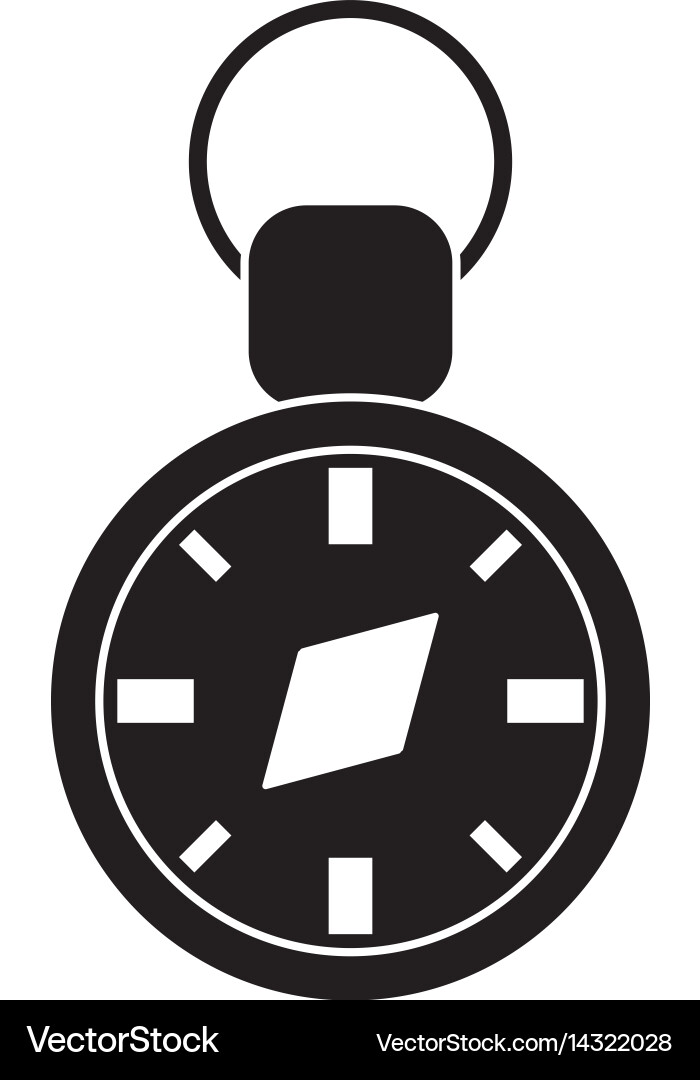 Compass travel gps navigation pictograph Vector Image